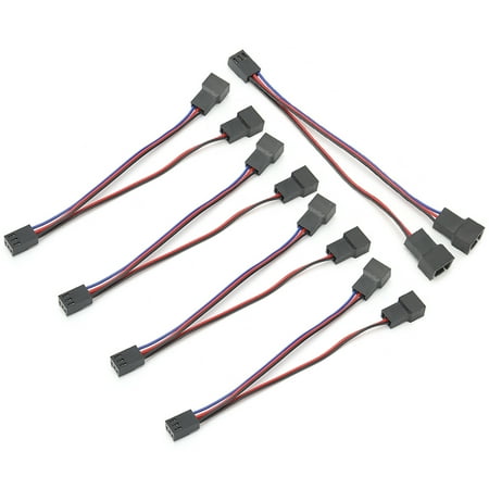 Converter Cable, 5PCs Female 3-Pin To Male 3-Pin + 2-Pin Fan Adapter ...
