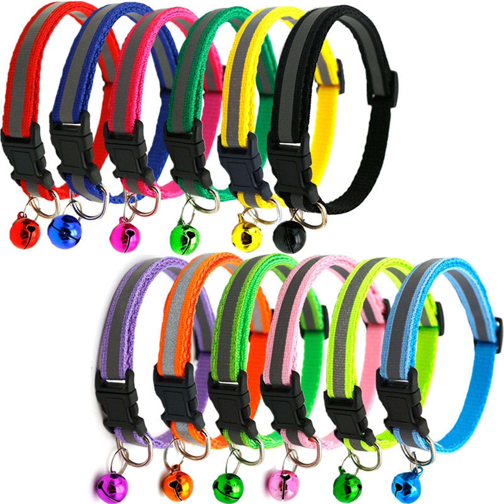 Click here for Sunwow Adjustable Cat Collar 12pcs Reflective Cat... prices