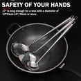 XUERUI-Wok Spatula and Ladle,Skimmer Slotted Spoon Set - Mirror ...