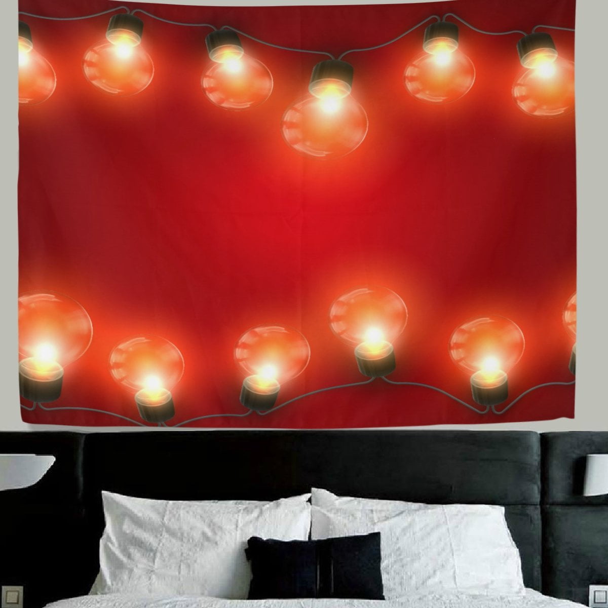 POPCreation valentines decor Valentine's Day LED Red Hearts Light ...