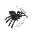100Pcs Mini Scary Halloween Spider Lifelike Simulated Hairy Black ...