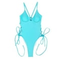 Tummy Control Swimwear For Womens Tie Side One Piece Bathing Suits