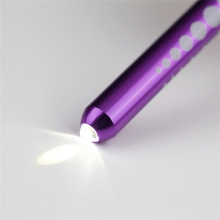 NEW Aluminum Purple Penlight Pen LED Light Torch Medical EMT Surgical ...
