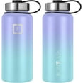 Iron Flask 32 oz Stainless Steel Hydration Water Bottle with 3 Lids ...