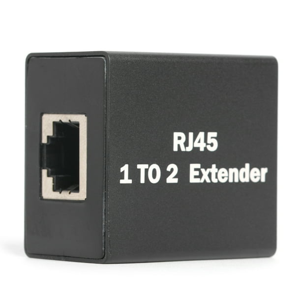 TB&W 1 To 2 Way RJ45 Ethernet Network Adapter Cable Extender Connector ...