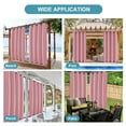 DONGPAI Outdoor Curtain for Patio Waterproof 52 x 84 Inch Windproof ...