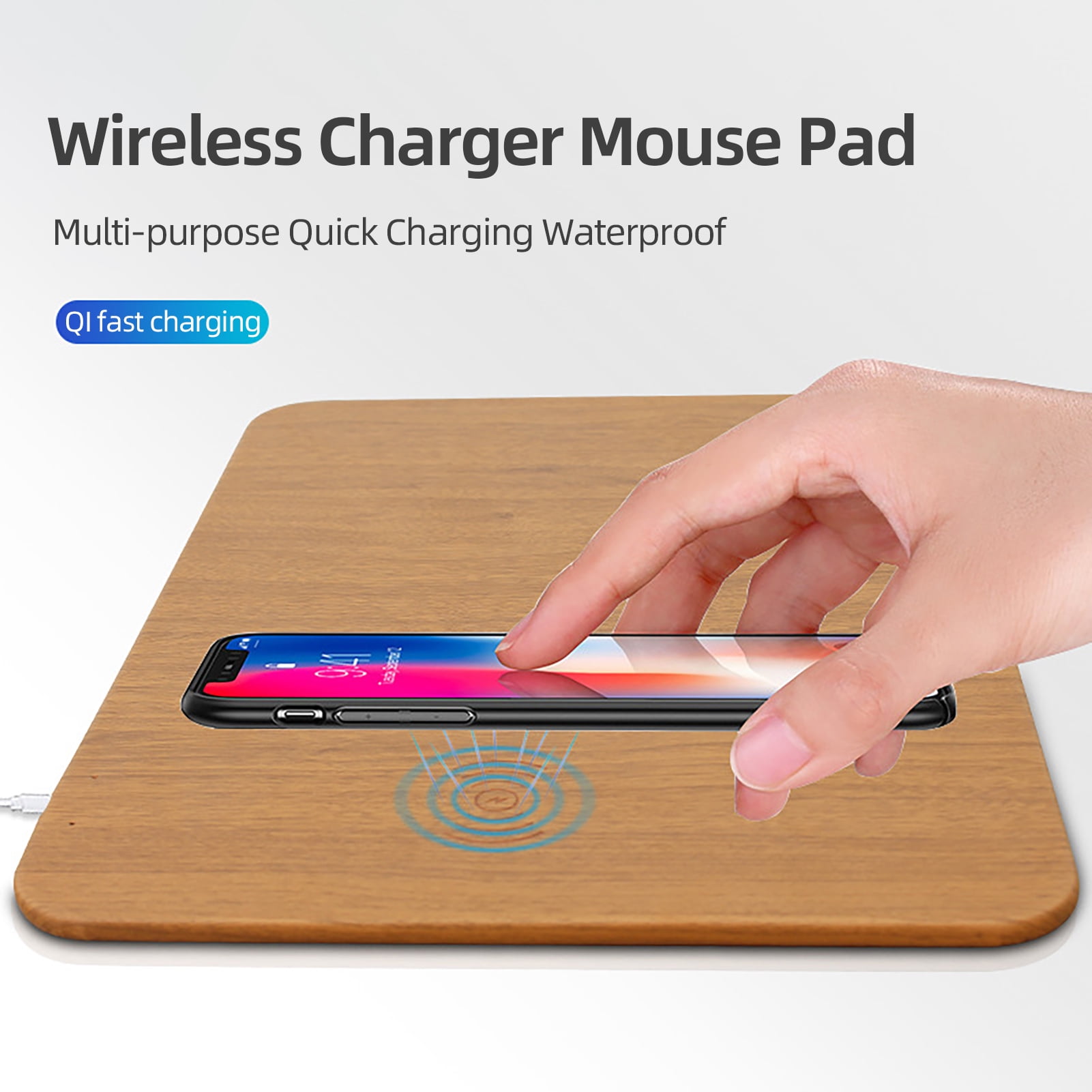 Waroomhouse Wireless Charger Mouse Pad Multi-purpose Quick Charging ...