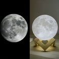 Moon Lamp, Dual-Tone Color LED Moon Light, 3D Printing Moon Lights with ...
