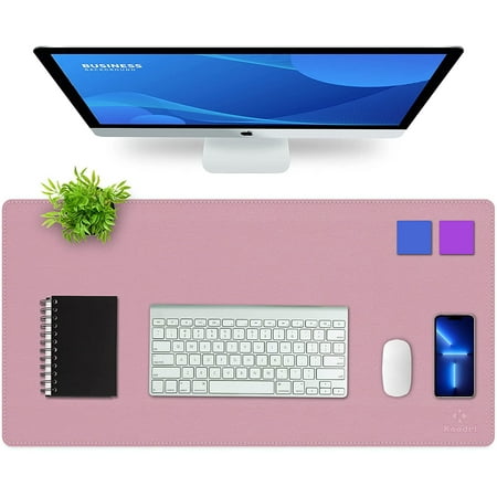 Dual-Sided Desk Mat, New Design Desk Pad, Upgrade Sewing PU Leather ...