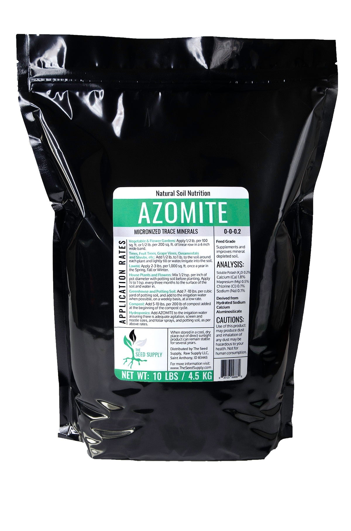 10 Pounds Micronized Azomite Trace Mineral Fertilizer Powder - Walmart.com