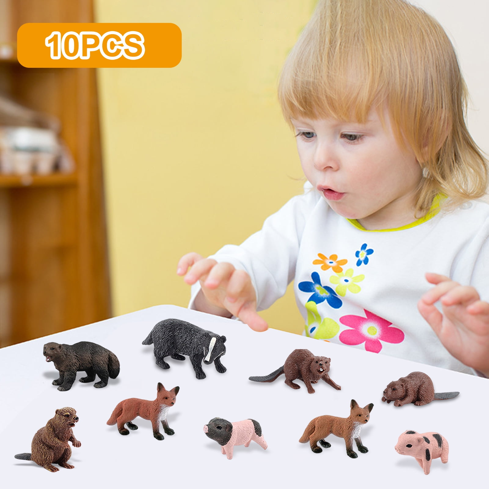 Toys Animal Figurines Realistic Jungle Animal Figures Educational Toys ...