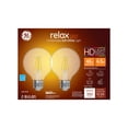 GE 31536 G25 Relax HD Decorative LED Light Bulb, 4.5 Watts - Walmart.com