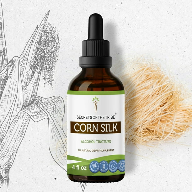 Corn Silk Tincture Alcohol Extract, Organic Corn Silk (Zea Mays) Dried ...