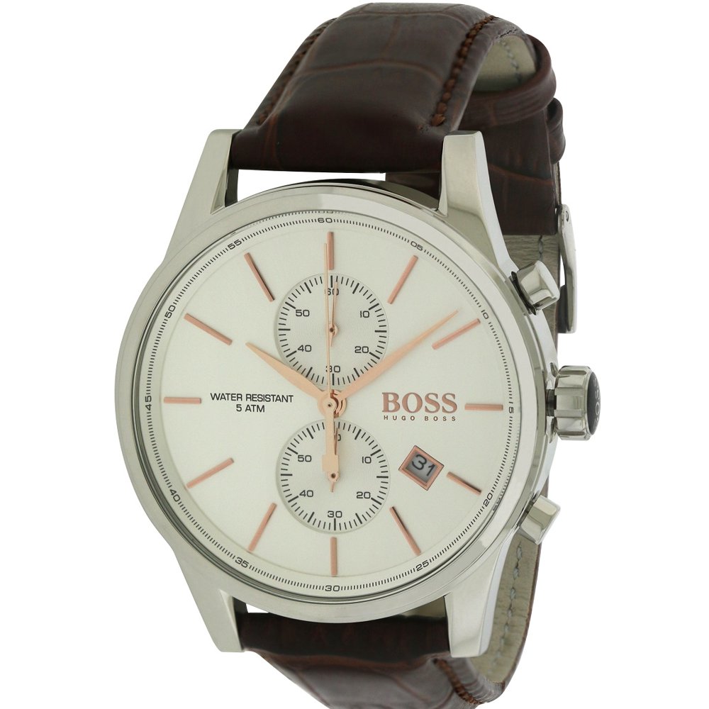 Hugo Boss - Chronograph Leather Mens Watch 1513280 - Walmart.com ...