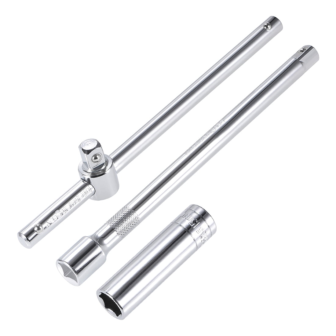 Socket Accessory Set, 15mm 6-Point Deep Socket 10" Sliding Wrench ...