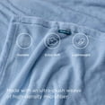 Bedsure Comfy Adult Soft Cuddle Gift Plush Blanket - 300Gsm Washed Blue ...