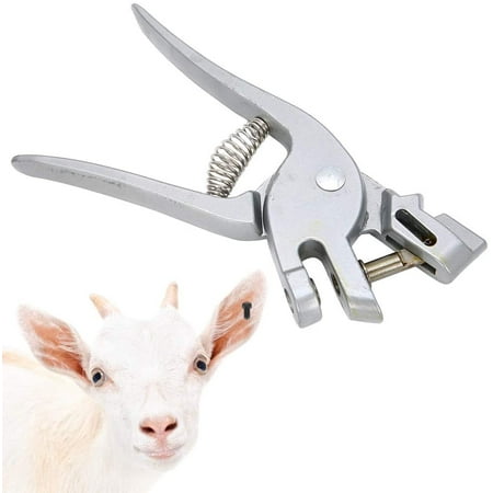 LUO Livestock Pig Ear Pliers, Stainless Steel Livestock Ear Punch ...