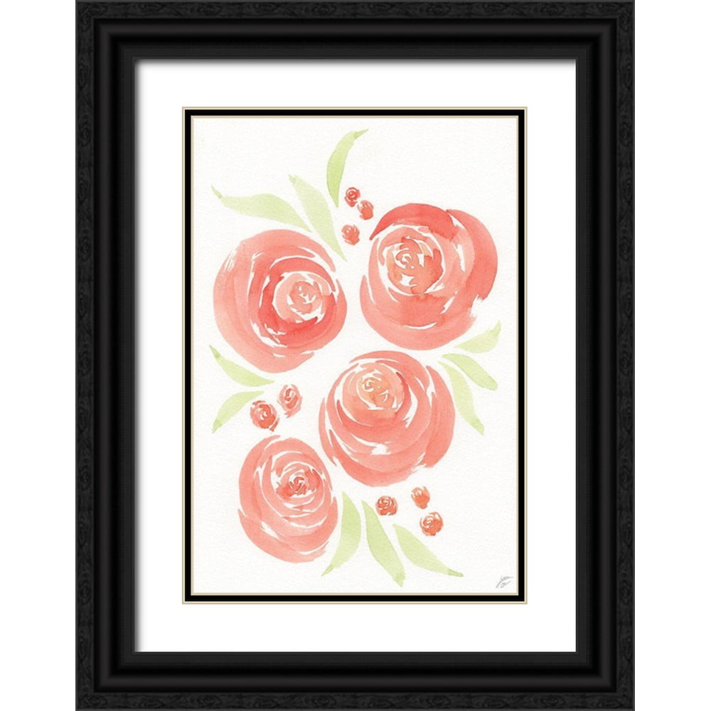 Lee, Judson 11x14 Black Ornate Wood Framed with Double Matting Museum ...