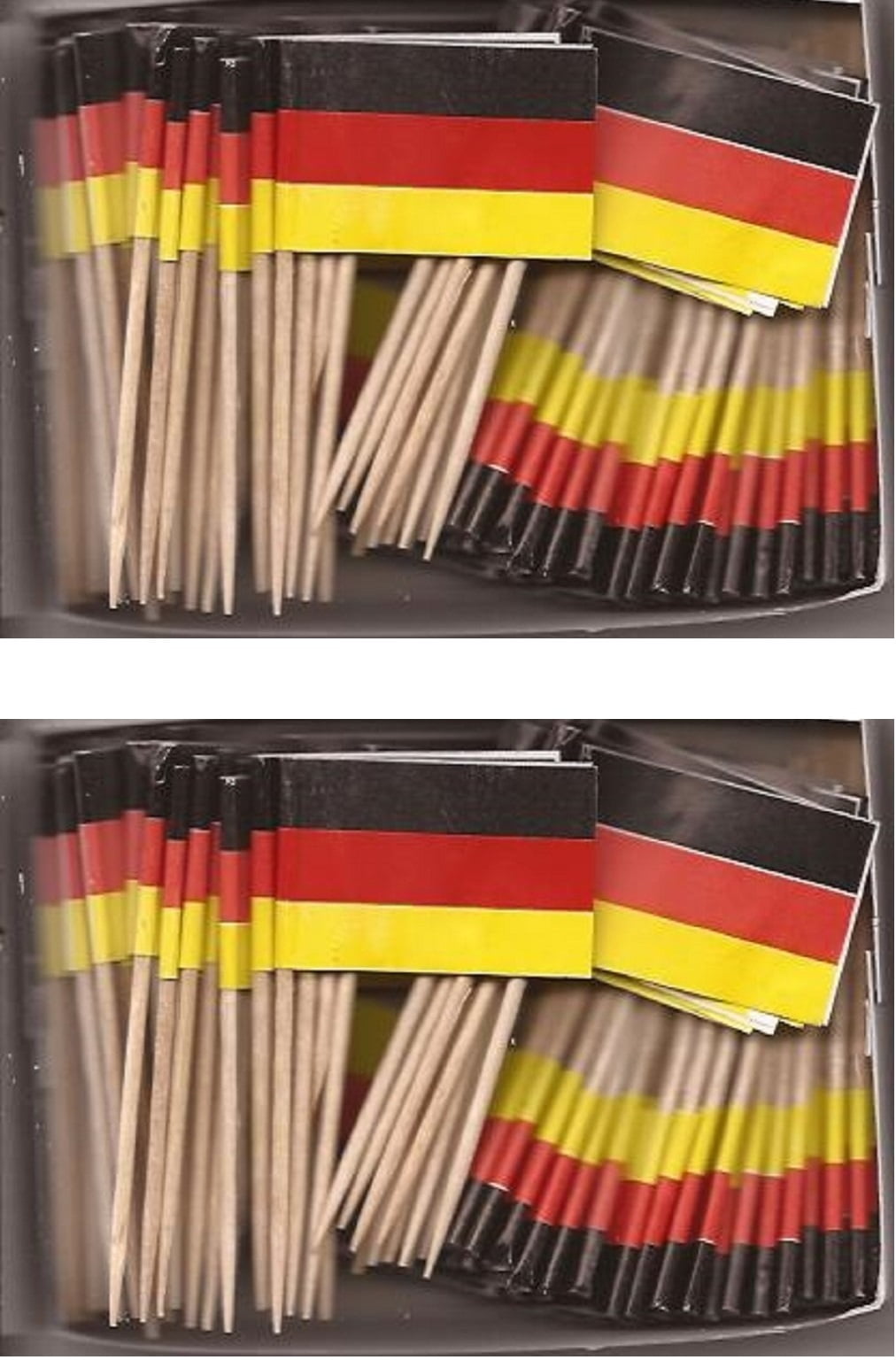 2 Boxes of Mini Germany Toothpick Flags, 200 Small German Flag ...