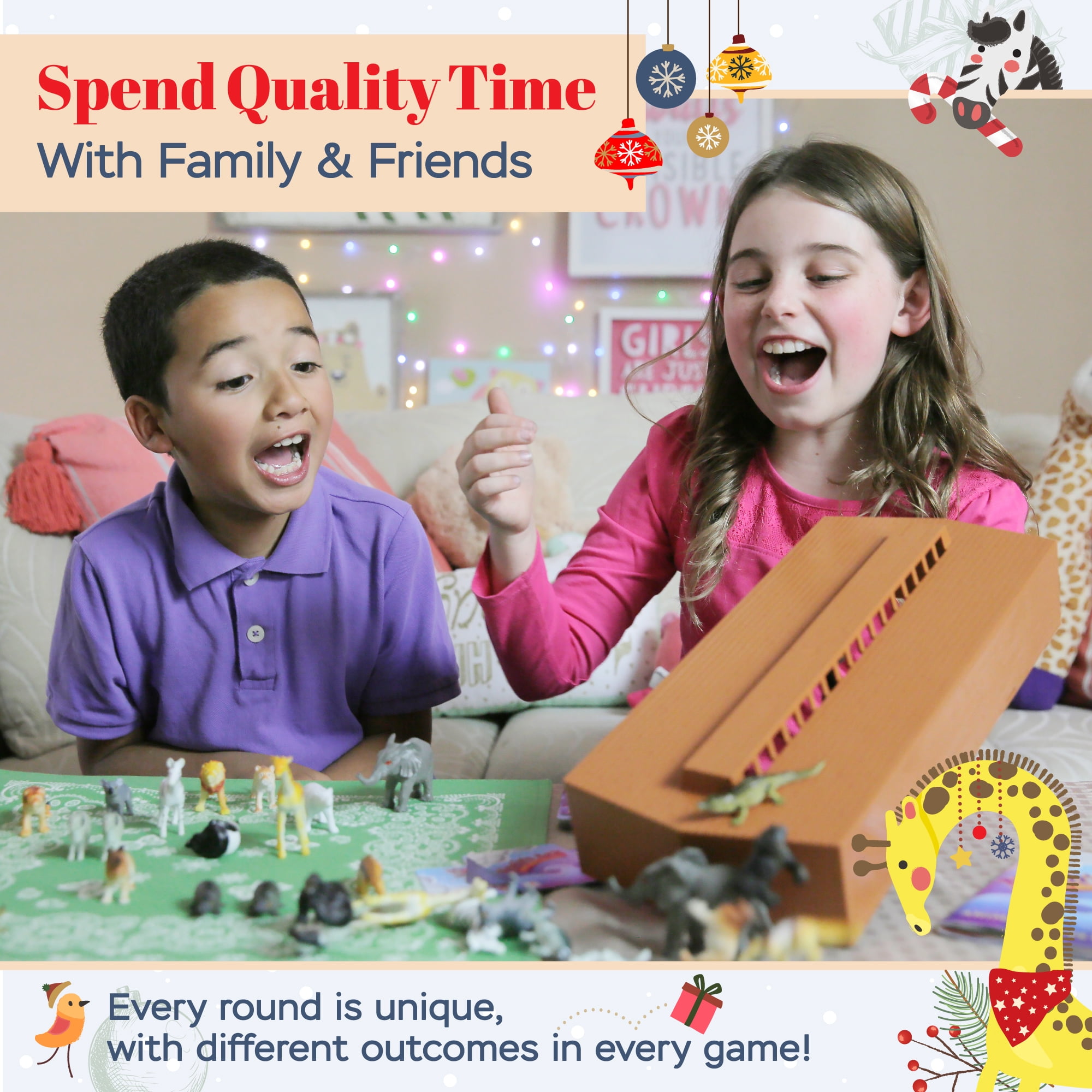 Buy Noah's Ark Board Game, Balancing Game Christian Religious Stacking ...