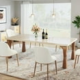 Tribesigns Modern Dining Table for 6-8 People, 70.87" Large Rectangle ...