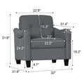 3 Piece Living Room Sofa Sets, Sectional Couch and Loveseat and ...