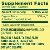 Spring Valley Maca Dietary Supplement Vegetarian Capsules for General ...