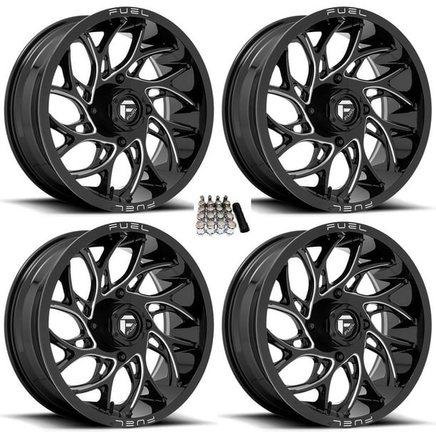 Fuel Runner UTV Wheels Black 18" Can-Am Maverick X3 / Honda Pioneer ...