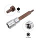 Uxcell T30 Torx Bit Socket, 1/2" Square Drive 4" Length with Hex Shank Power Drill Adapter ...