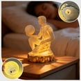 Resin Art Statue with LED Light - Mini Philosopher Decor for Living ...