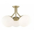Mitzi H134603 Estee 3 Light 19" Wide Semi-Flush Globe Ceiling Fixture ...