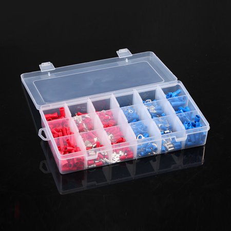 360pcs Insulated Assorted Electrical Wire Terminals fabric shoe Crimp ...
