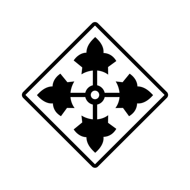 4th ID Infantry Division Sticker Decal Die Cut - Self Adhesive Vinyl - Weatherproof - Made in ...