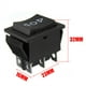 3-Position Momentary Rocker Switch 6-Pin Spring Return DPDT 16A 250V ...