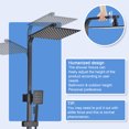 8 Rainfall Shower Faucet System Mixer Set Hand Shower Mixer Tap Wall