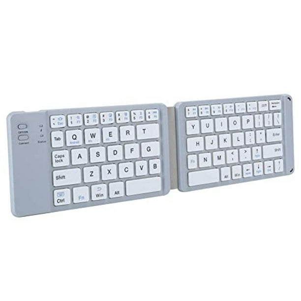 Teclado Bluetooth plegable para viajes, teclado portátil inalámbrico ... Teclado Bluetooth plegable para viajes, teclado portátil inalámbrico ...
