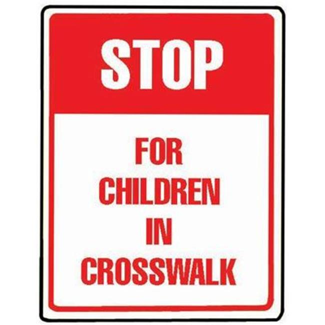 Olympia Sports SF346P 18 in. x 24 in. Aluminum Sign - Stop for Children ...
