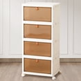 edx Stackable Storage Bins with Lids and Wheels, 4 Pack, 92QT ...