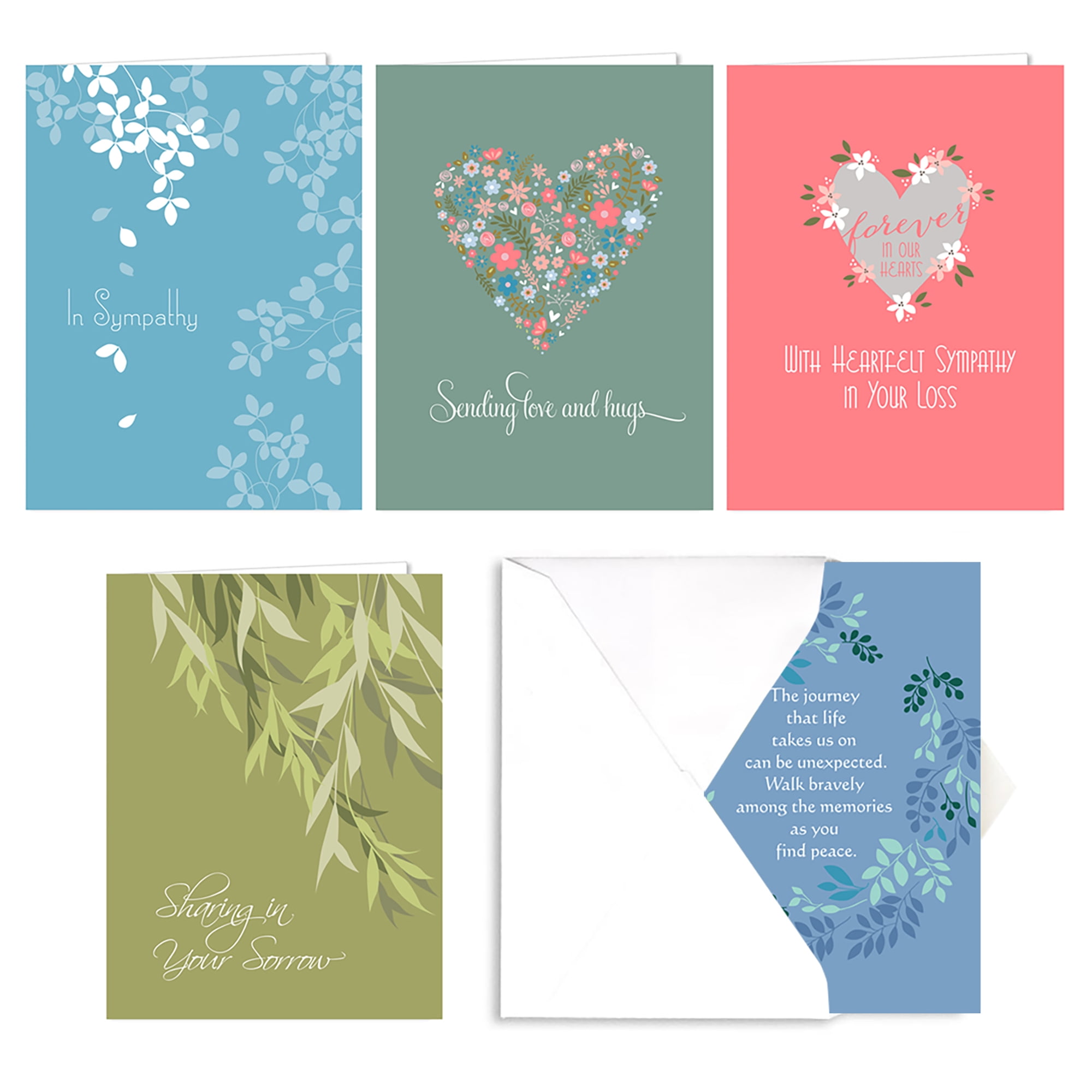 Heart Felt Sympathy Note Card Assortment - set of 25 - Walmart.com