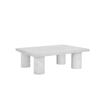 Dani Large Rectangle Concrete Coffee Table for Living Room, Loft Spaces ...