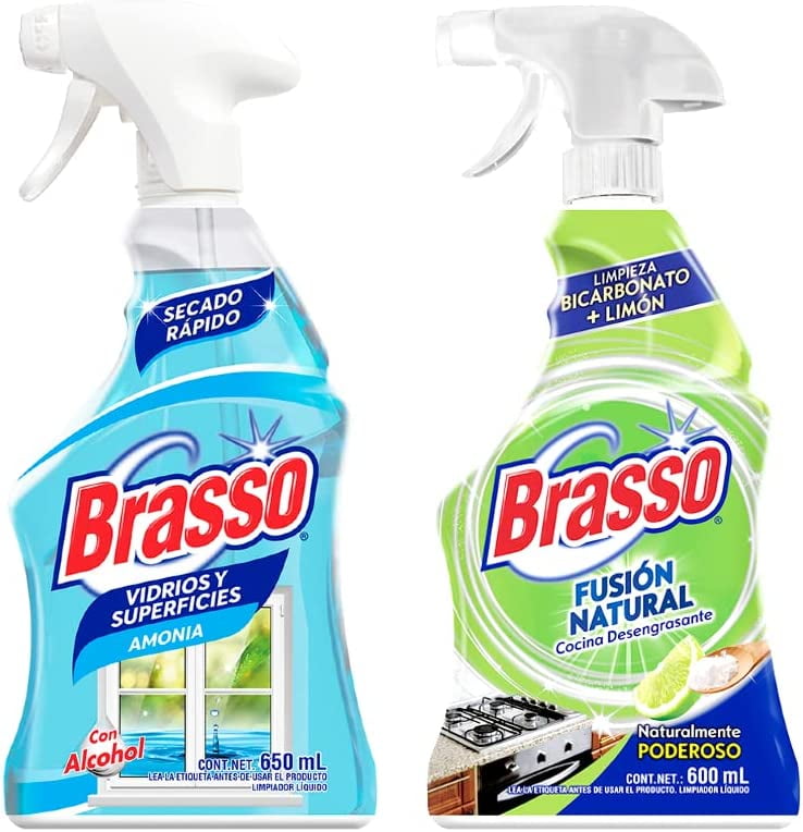 Brasso® Desengrasante para Cocina Fusión Natural Bicarbonato y Limón ...