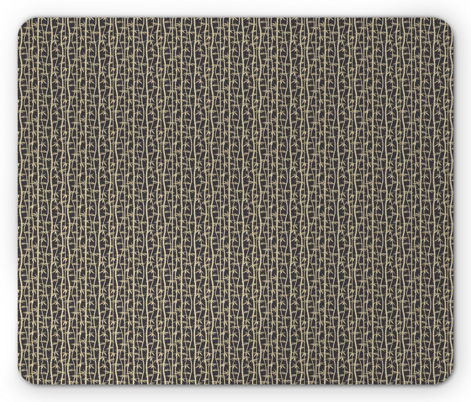 Bamboo Mouse Pad, Simplistic Foliage Composition in Earthy Tones ...