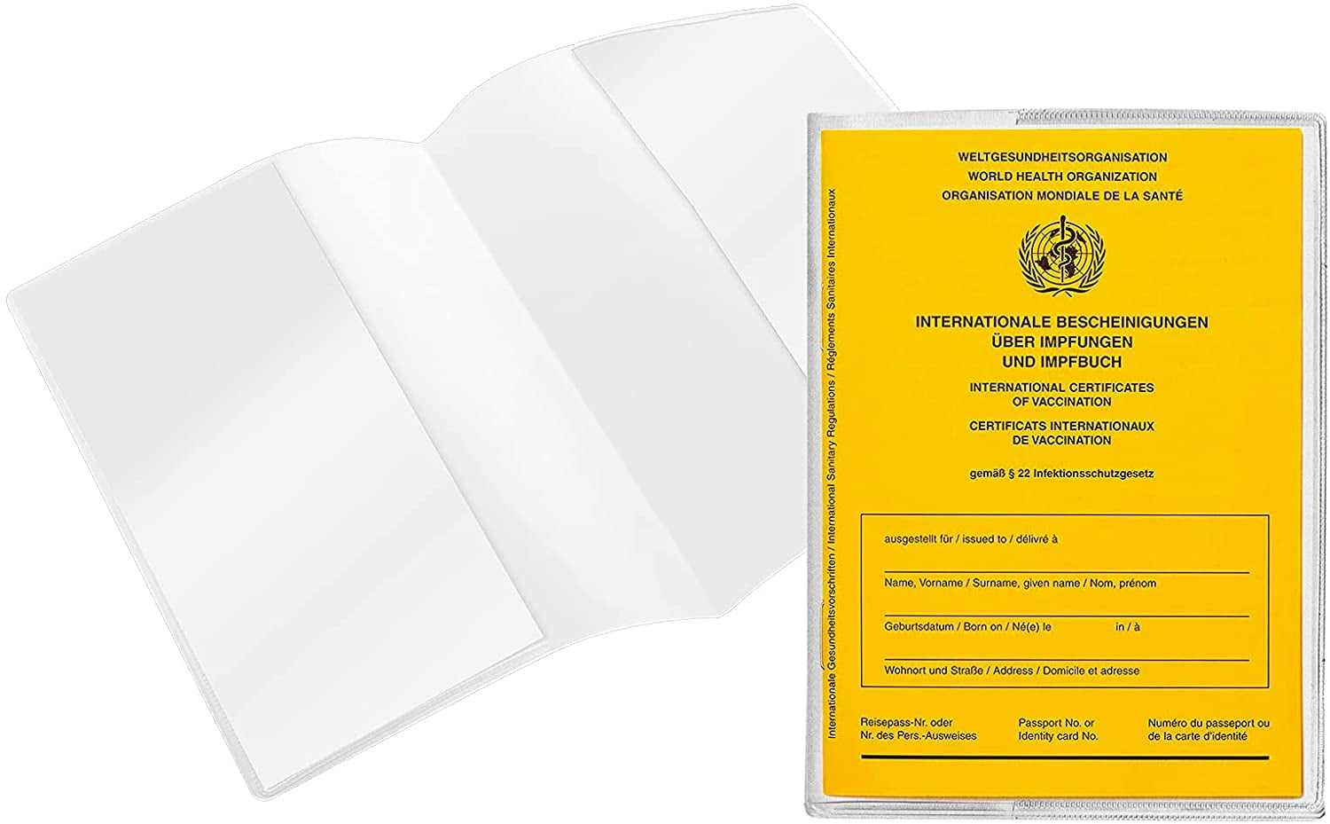 Vaccination card cover for new vaccination card 93 x 130 mm [3 pieces ...