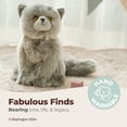 Bearington Cat Stuffed Animal - Ralistic Cat Plush Lifelike Gray ...