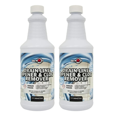 DU-MOST Drain Line Opener & Clog Remover, Concentrated Alkaline Based ...