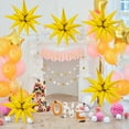YOKSAS 50Pcs Gold Foil Spiky Balloons Set Assemble 4 Star Balloons,26 ...