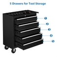 POVANLI 5 Drawers Rolling Tool Chest Cabinet with Wheels, Tool Storage Cabinet and Tool Box ...