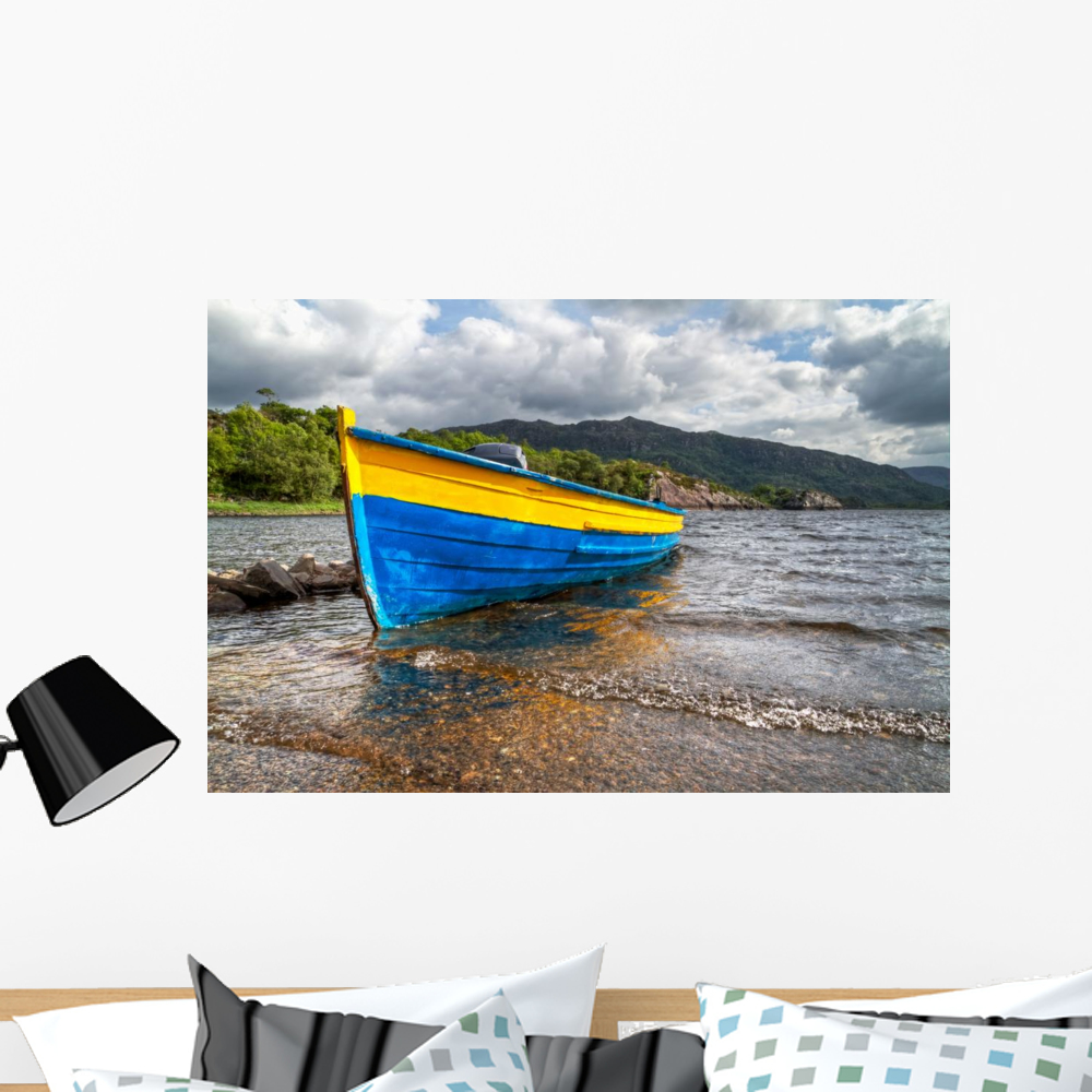 Boat Killarney National Park Wall Mural by Wallmonkeys Peel and Stick ...