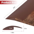 20Ft Coffee Self-Adhesive PVC Floor Transition Strip, Doorway Threshold ...