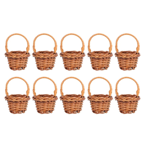 Frcolor Basket Mini Baskets Flower Small Woven Wicker Miniature Picnic ...